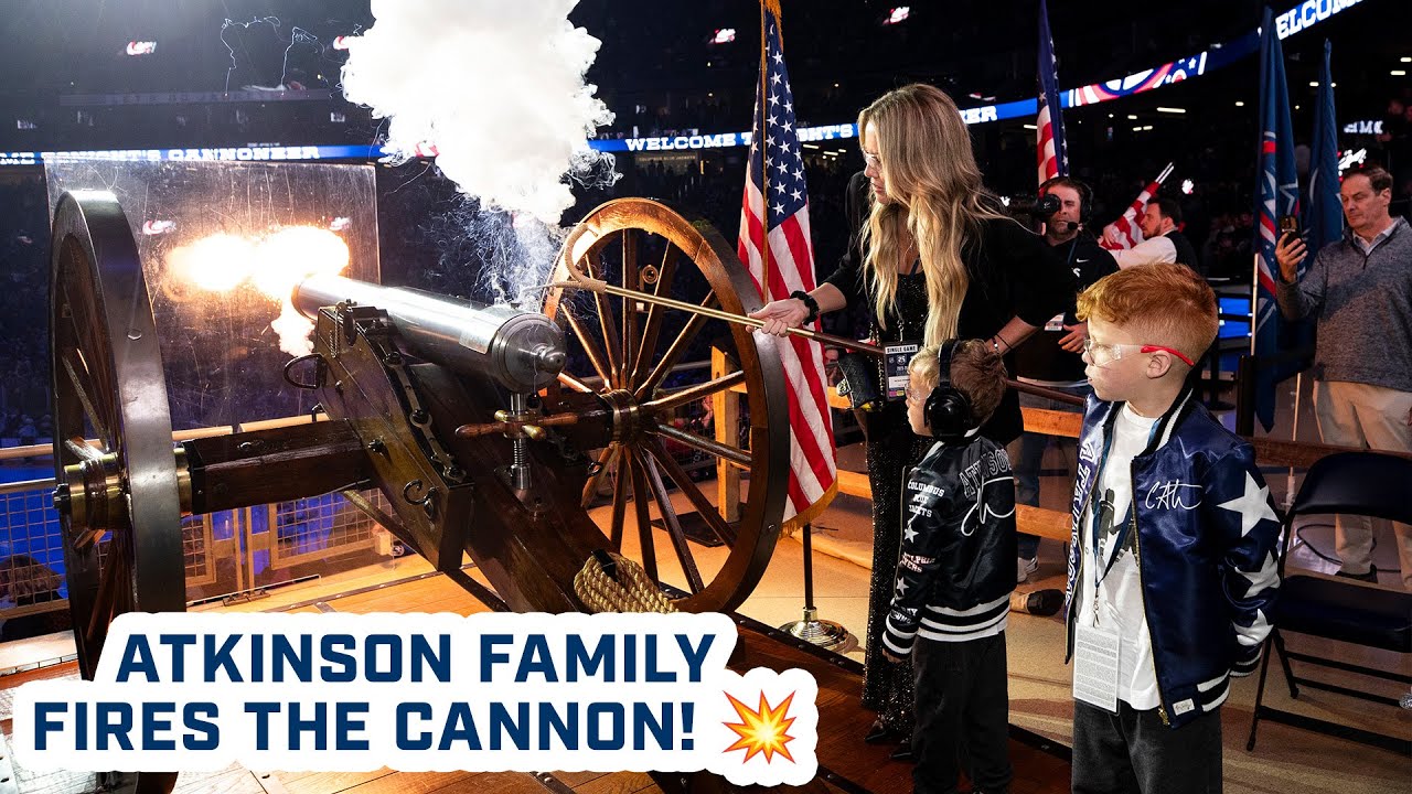Cam Atkinson's Wife and Kids Fire the Cannon Following His Final Lap as ...