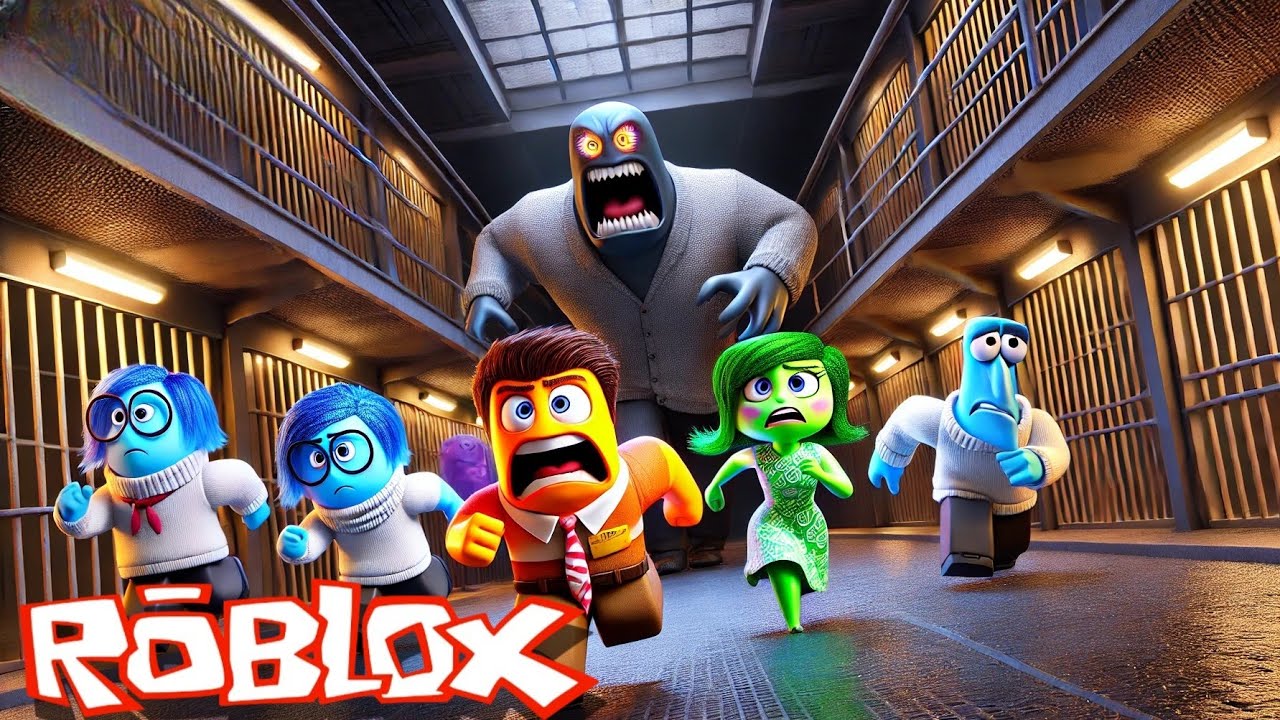 Inside Out 2 and Tim try ESCAPE JOY EXE BARRY PRISON RUN! - YouTube