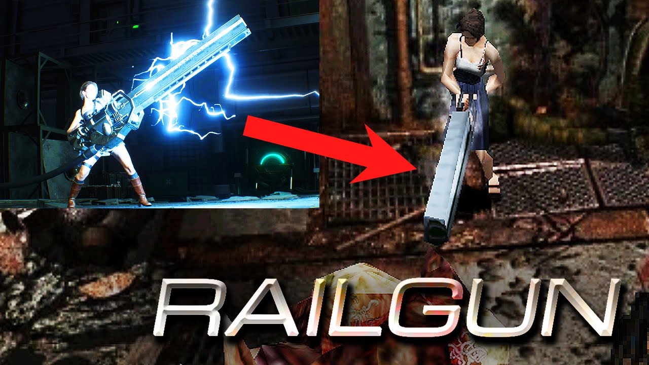 NEXT-GEN RAILGUN - The Badass Weapon from REMAKE | Resident Evil 3 The ...