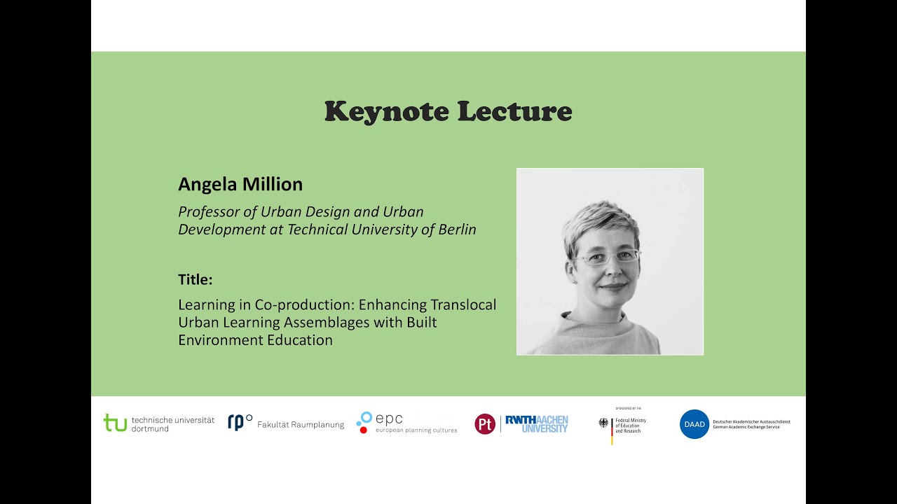 Keynote Lecture by Angela Million - YouTube