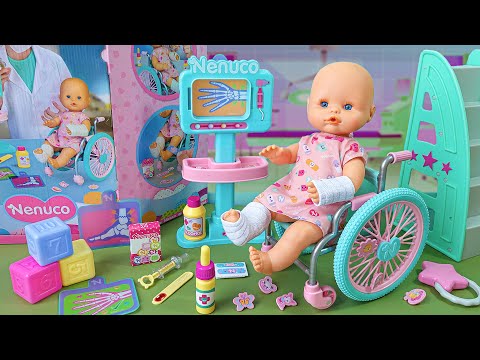 Satisfying with Unboxing Emercency Doctor Toy Set, Doll Bunk Bed Slide into a Ball Pit Balls ASMR