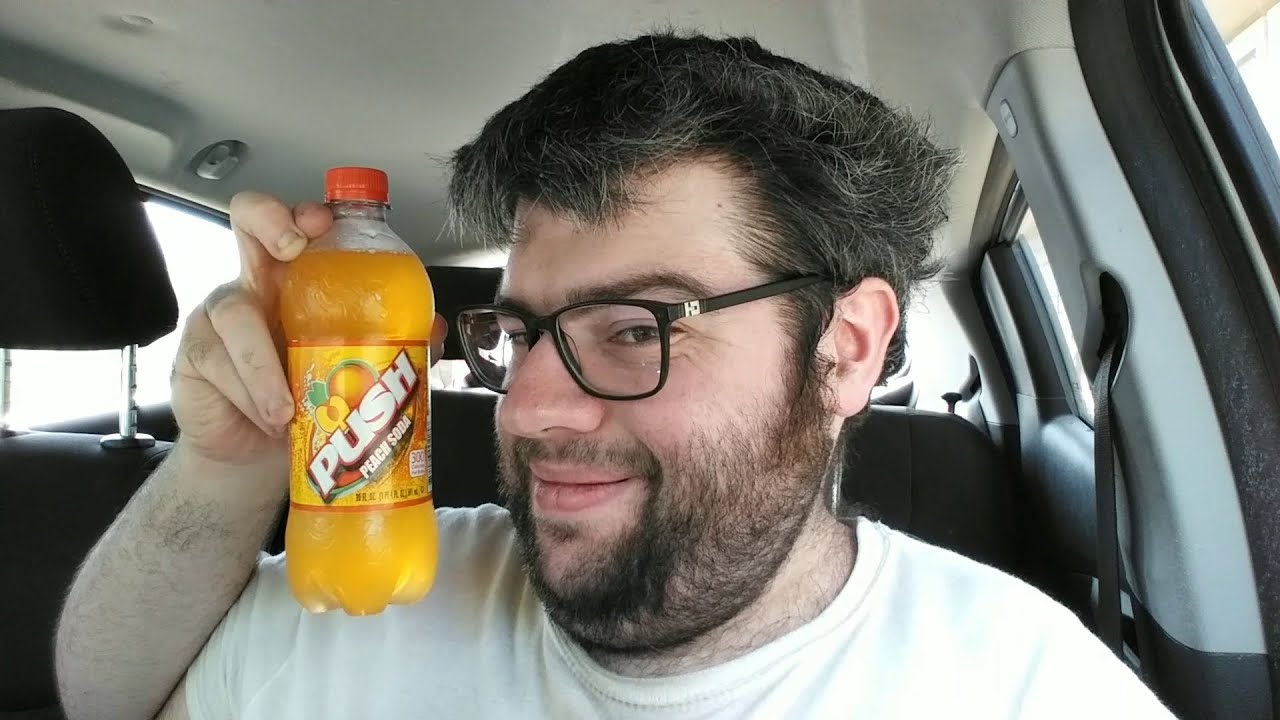 Deadcarpet Tries The Push Peach Soda - YouTube