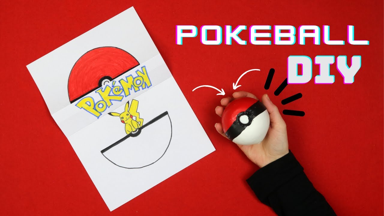 DIY How to make a Pokeball easy way | POKEMON GO | DIY Projects ...