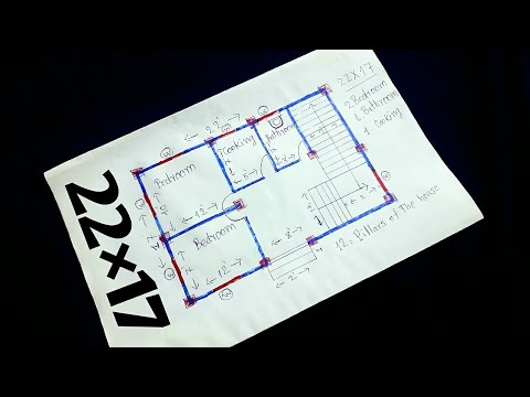House Construction Map|| 22x17 small house||kitchen,bedroom - YouTube