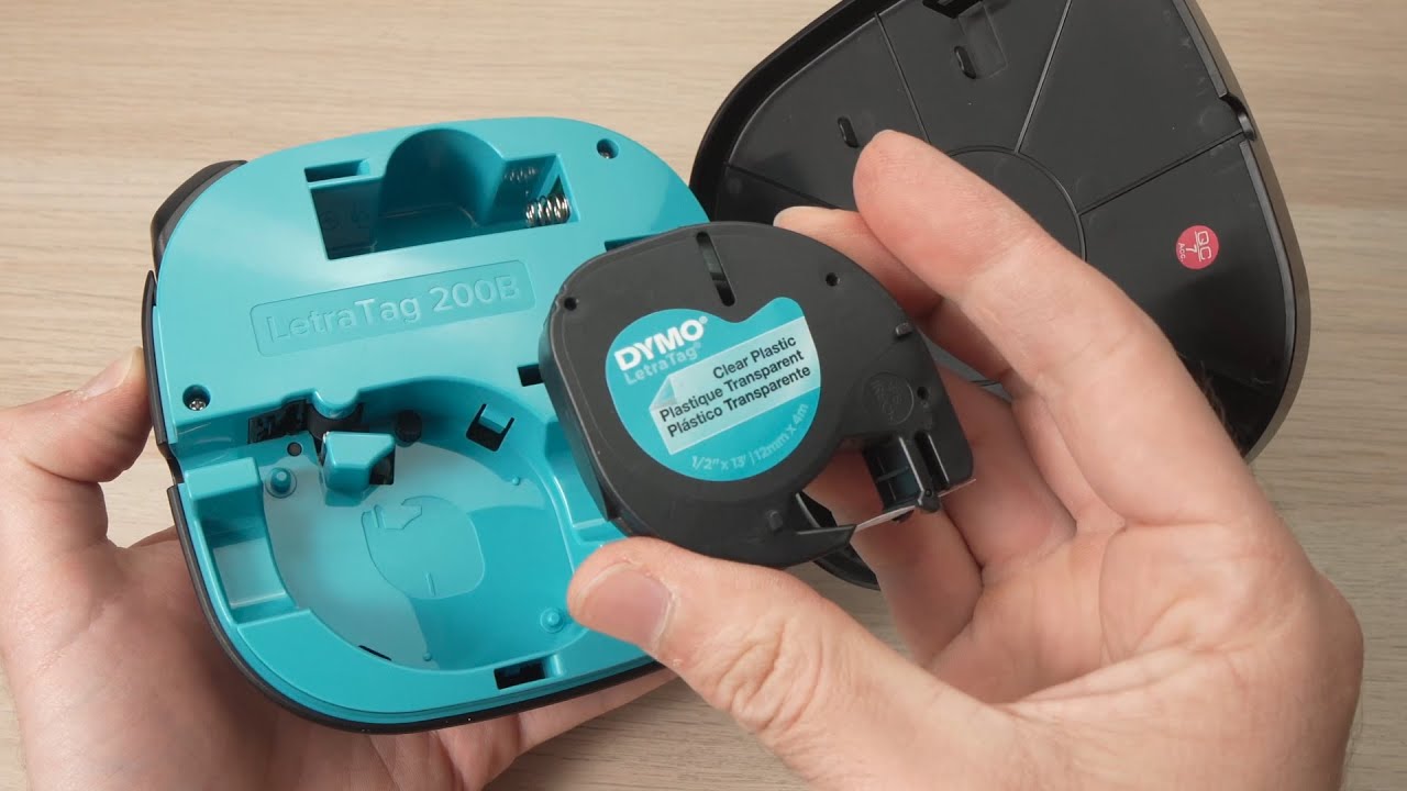 How to Load Paper Inside DYMO LetraTag 200B Label Maker - YouTube