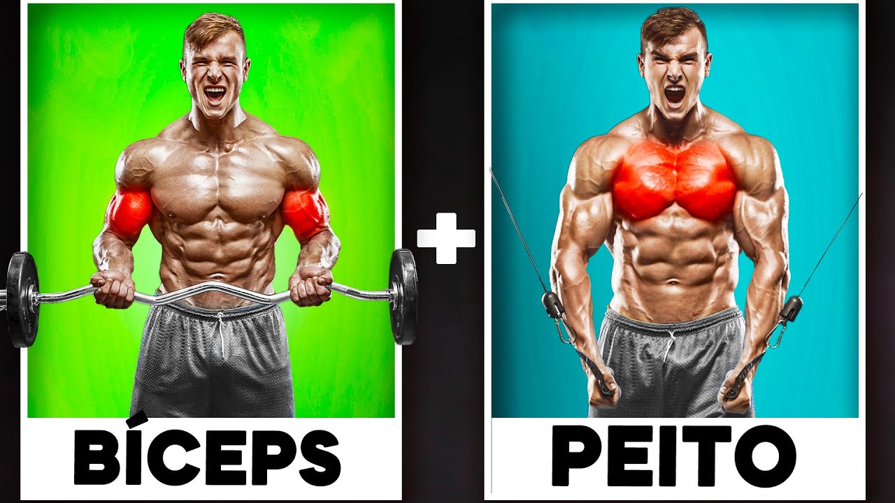 Ficha de Treino de BÍCEPS e PEITO COMPLETA (Exercícios + Séries) - YouTube