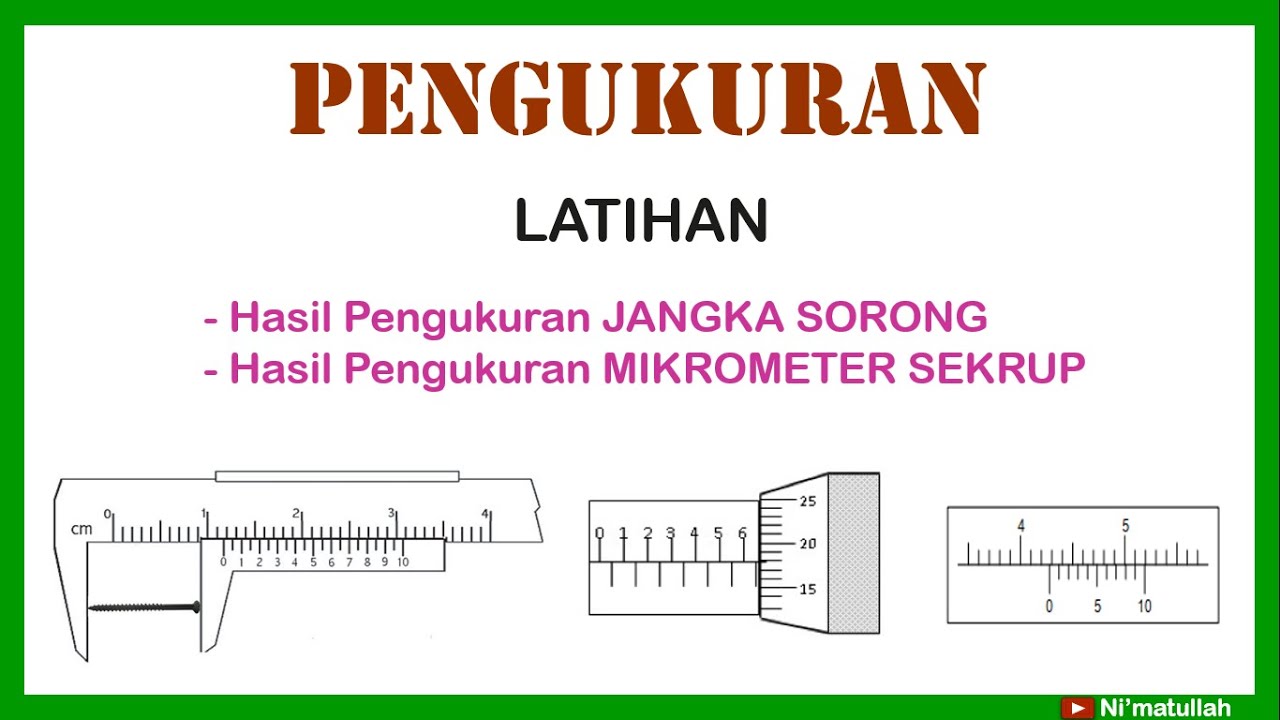 Pembahasan Soal Pengukuran | Jangka Sorong dan Mikrometer Sekrup ...