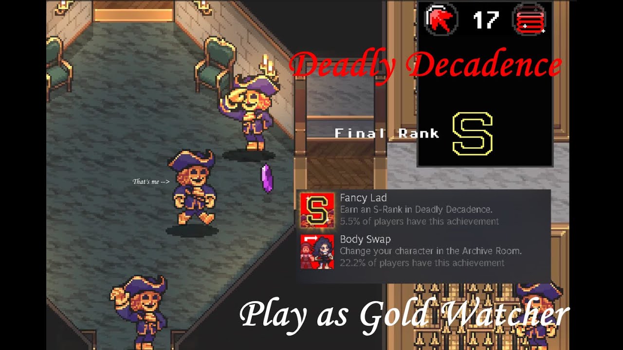 Super Dark Deception Deadly Decadence S Rank Full Gameplay + Play as Gold Watcher - YouTube