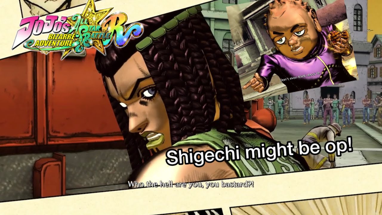 Ermes vs Shigechi overwhelming strength | JJBA ASBR Online - YouTube