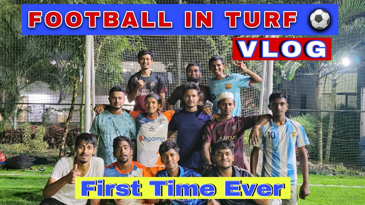 Experiencing Football In Turf For the first time with friends 🔥🥶⚽️ ...