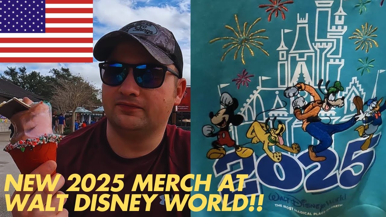 NEW Walt Disney World 2025 Merch | Disney Springs | Florida Vlogs - YouTube