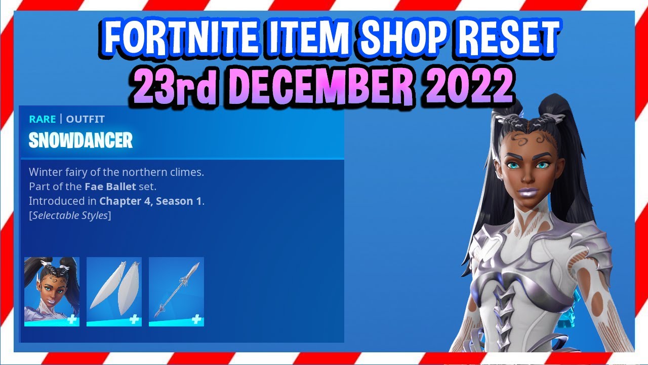 *NEW* FAE BALLET BUNDLE! (Fortnite Item Shop Reset 23rd December 2022 ...