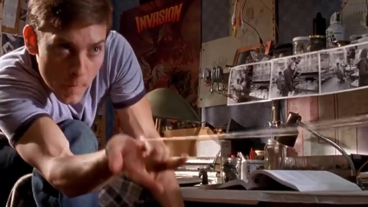 Peter Parker tests his powers - YouTube