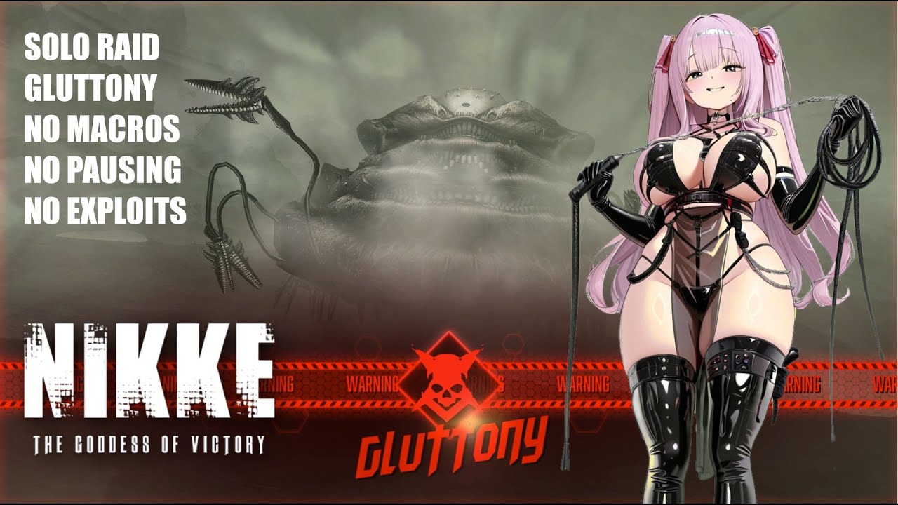 Nikke Solo Raid - Gluttony (no macro | no pausing | no exploits) - YouTube