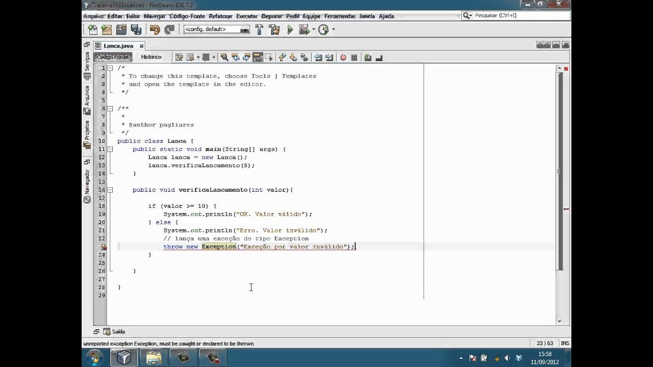 08 - A cláusula Throw - YouTube