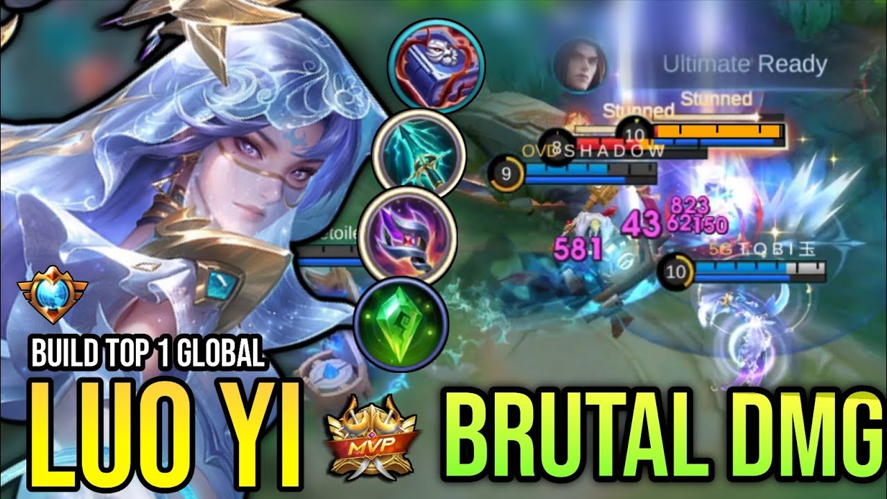 LUO YI BEST BUILD 2025 | BUILD TOP 1 GLOBAL LUO YI GAMEPLAY | MOBILE ...