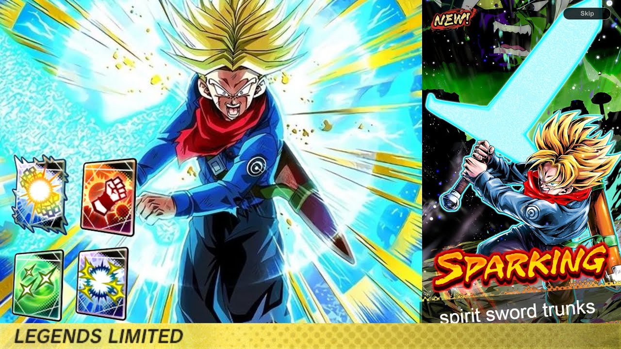 LF spirit sword trunks! MOVESET | Dragon Ball Legends - YouTube