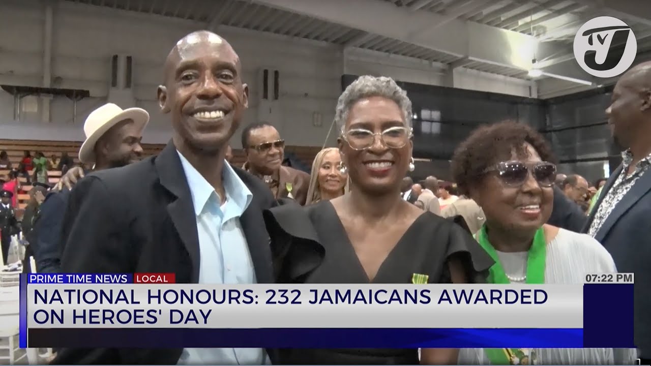 National Honours: 232 Jamaicans Awarded on Heroes' Day | TVJ News - YouTube