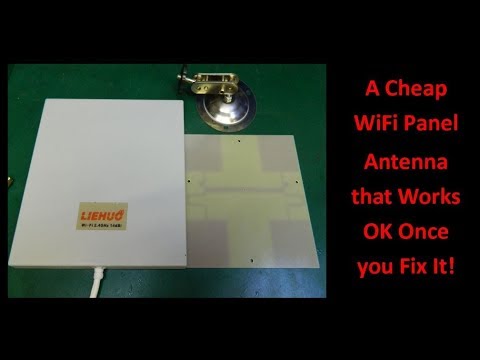 A Cheap Wifi Panel Antenna that Works Once You Fix It - YouTube