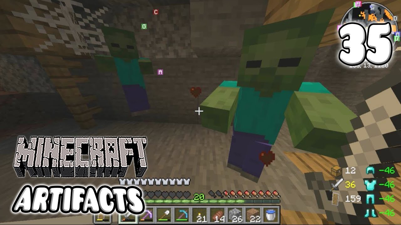 La Mineshaft de las Muertes! - 35 - Minecraft Artifacts (Serie De Mods ...