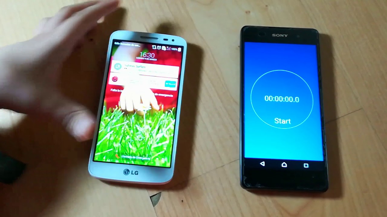 Battery drain test LG G2 - YouTube