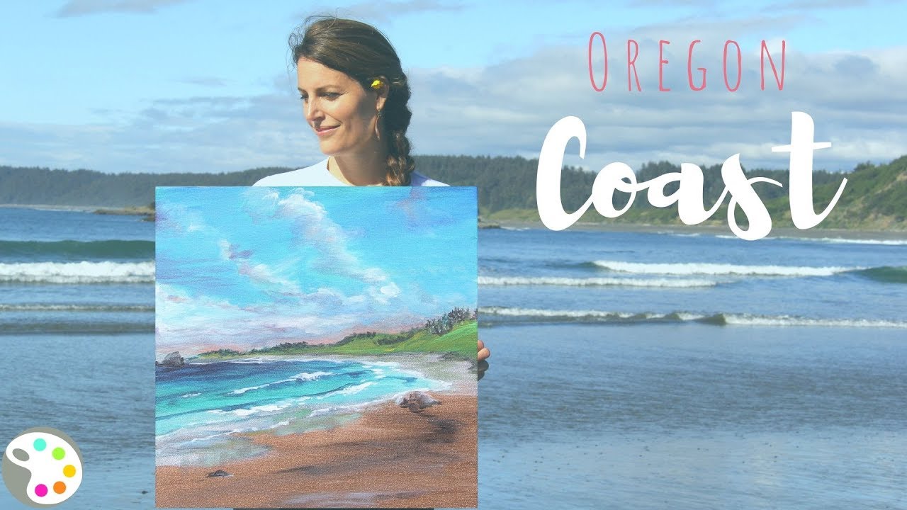 Ocean Painting Tutorial | How to Paint in Acrylics - YouTube