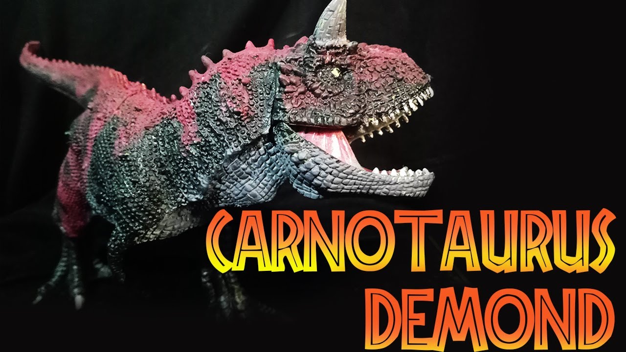 Carnotaurus Demond Repaint ll (Jurassic Park Dinosaur Repaint) - YouTube