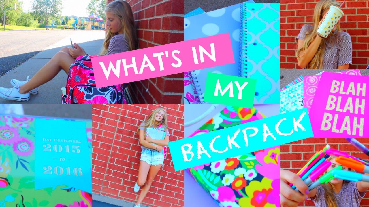 What's In My Backpack?! + Back To School Essentials - YouTube