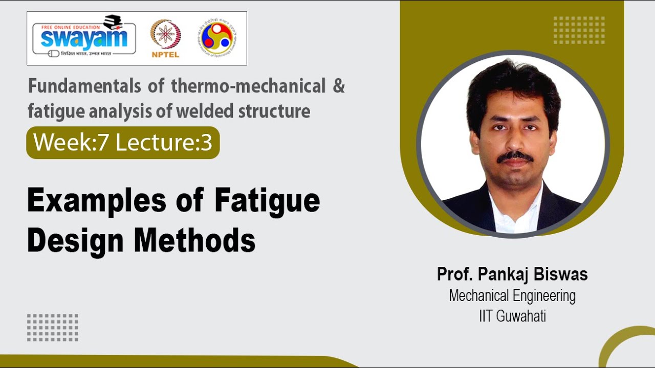 Lec 31: Examples of Fatigue Design Methods - YouTube