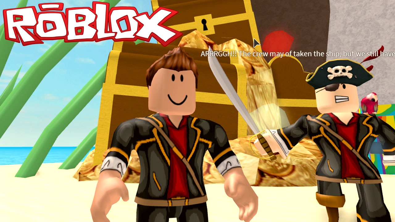 Escape da Ilha do Tesouro Pirata ROBLOX Escape Treasure Island Obby ...