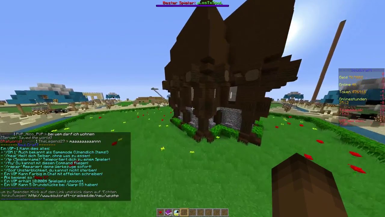 Minecraft Server Vorstellung- Deutsch - German - Survival - Freebuild ...