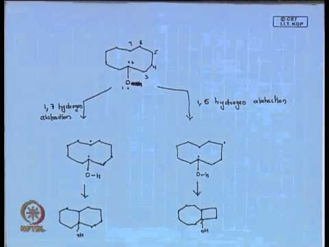 Mod-01 Lec-10 Intramolecular Hydrogen Abstraction - III - YouTube