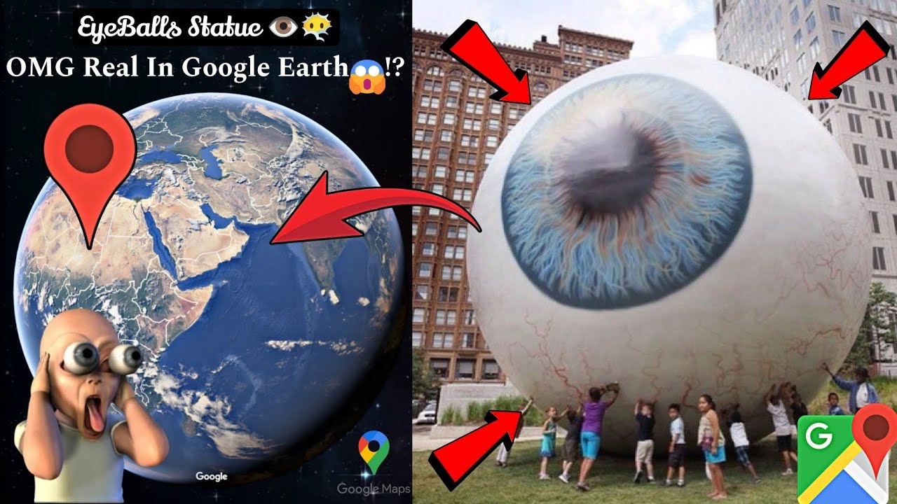 😶‍🌫️👁️Found A Very EyeBalls Statue In Google Earth!? #trending # ...