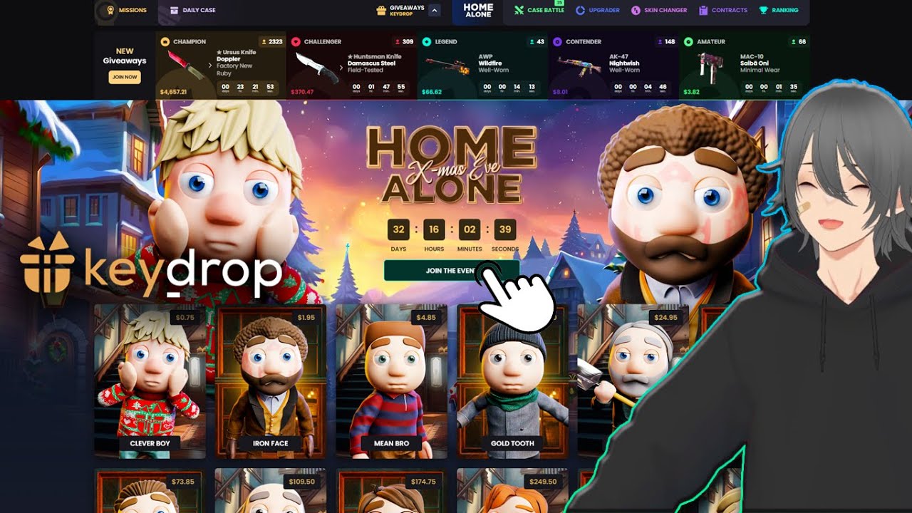 Exclusive Event Home Alone Part 2 | CSGO crate opening | KeyDrop - YouTube