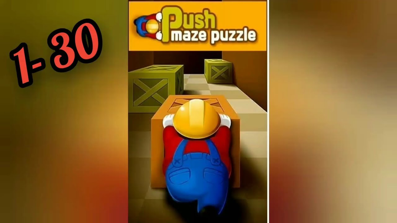 Push Maze Puzzle| Stage 1 to 30 | Puzzle Mind Game - YouTube