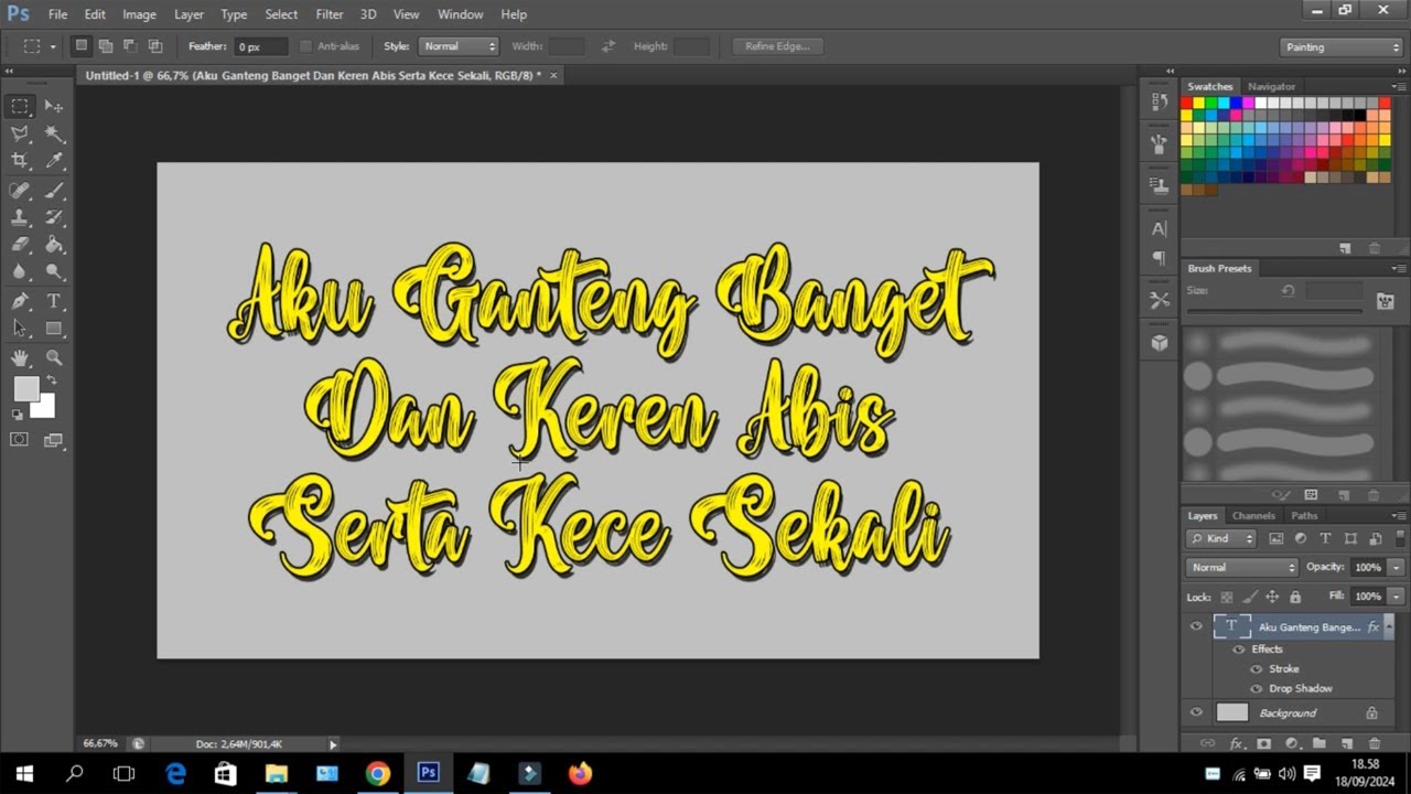 Tutorial Menambahkan Font Atau Model Huruf Yang Keren Di Photoshop ...