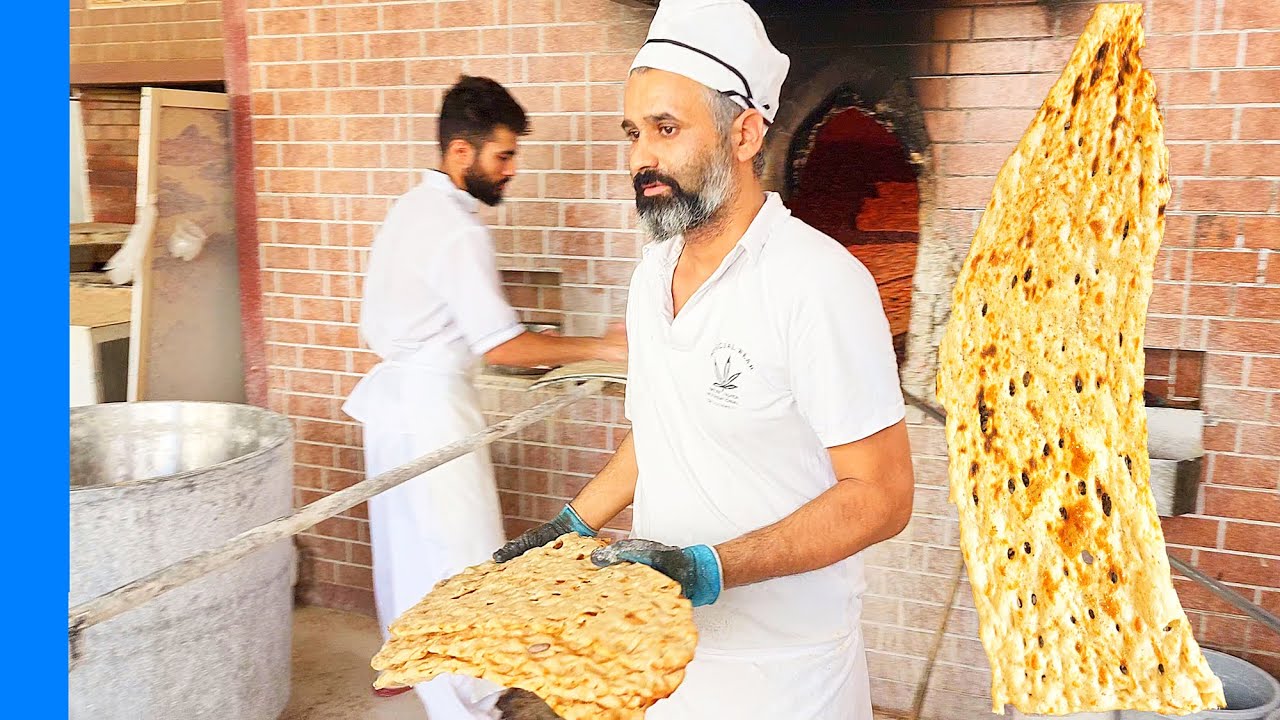 Baking Sangak Bread the Most Delicious and Healthy Bread | Iran Bread ...