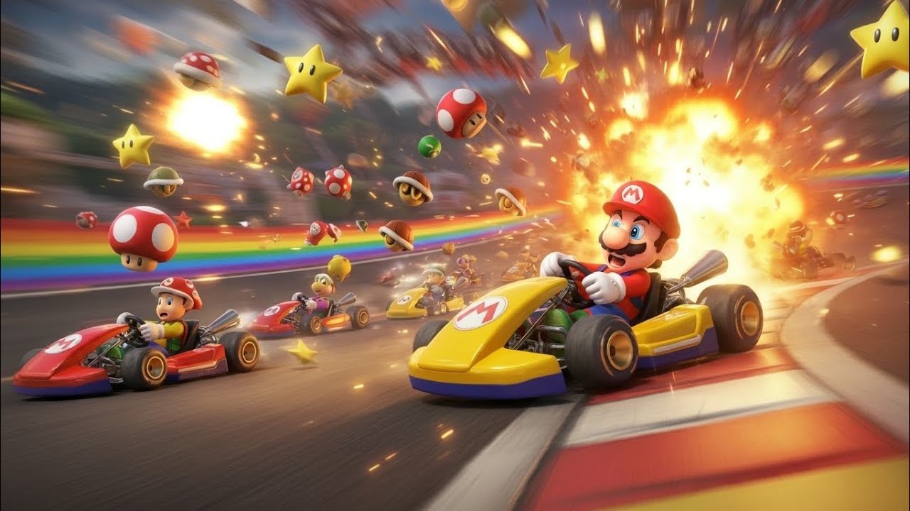 Mario Kart 7 Grand Prix Banana Cup Gameplay walkthrough Nintendo 3DS ...