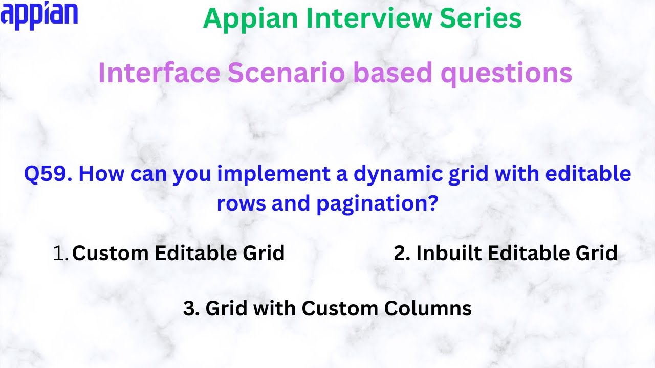 Q59. How can you implement a dynamic grid with editable rows and ...