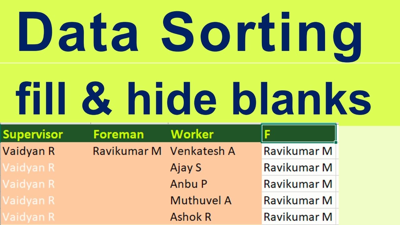 Excel Sorting Data Sort On Blanks empty Cell In Excel YouTube Excel Sorting Data Sort On Blanks empty Cell In Excel YouTube