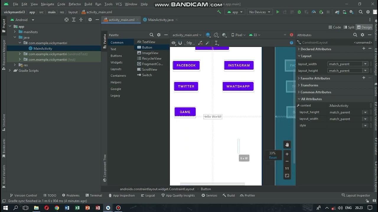 Membuat Layout di Android Studio - YouTube