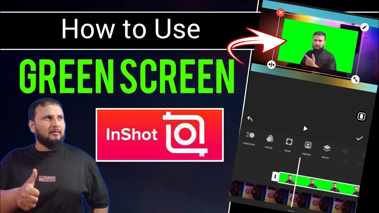 How to Use Green Screen in Inshot | How to Remove Bg Colors Using ...