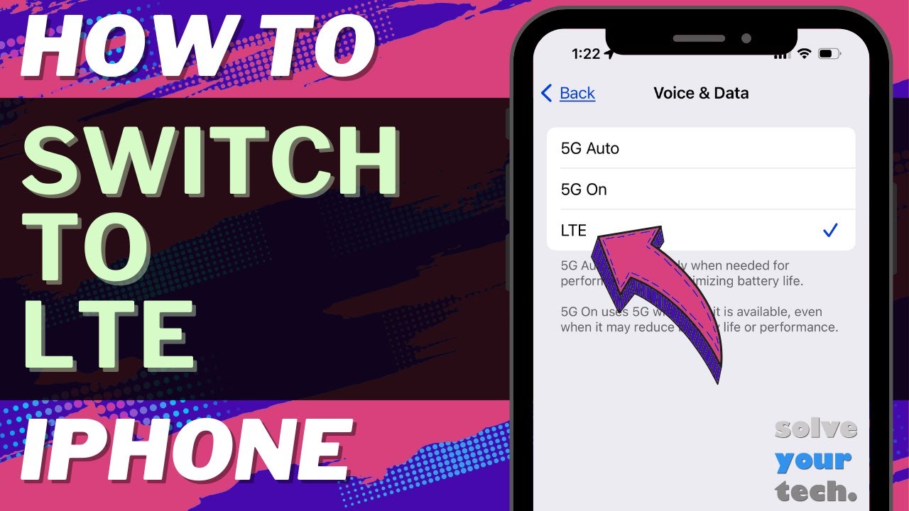 iOS 17: How to Switch to LTE on iPhone - YouTube