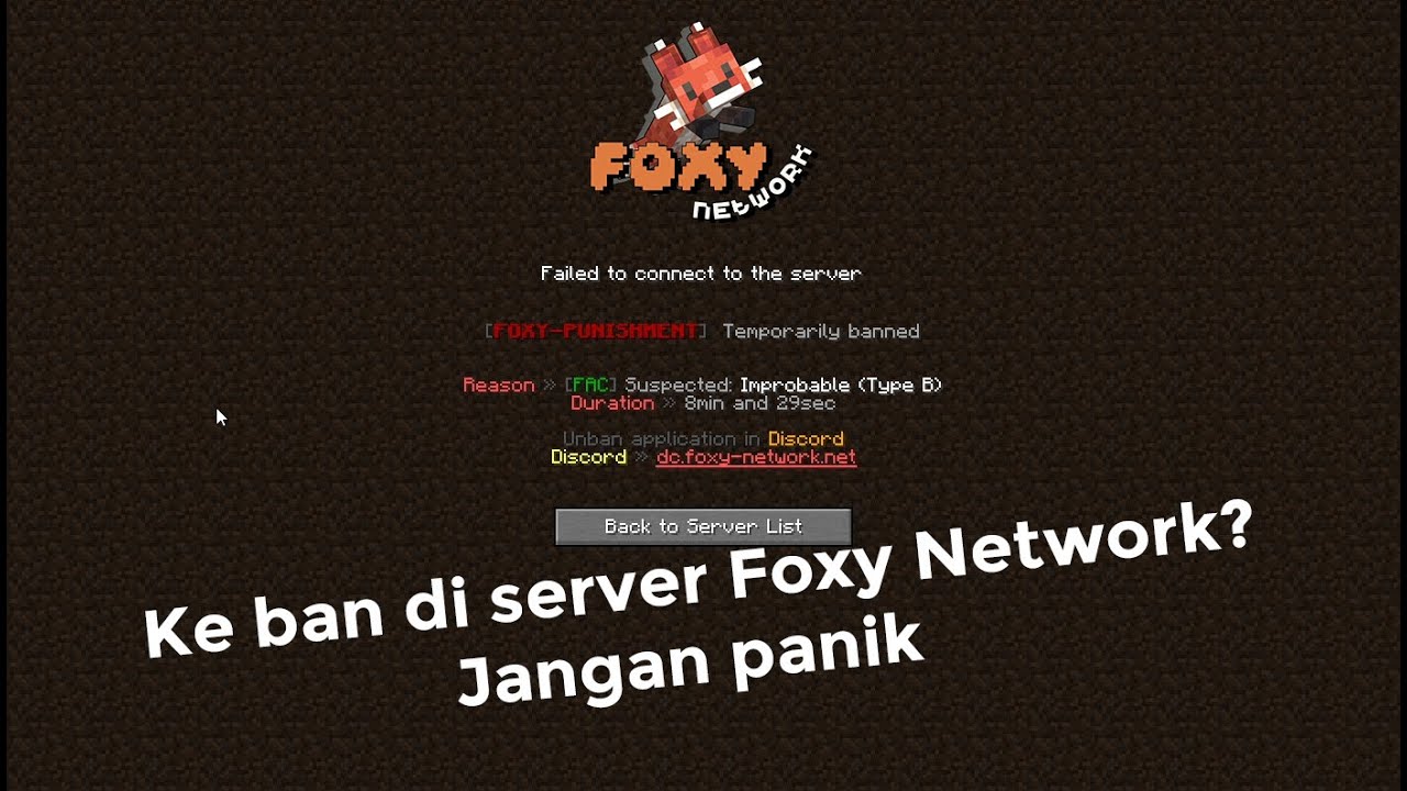Owner Foxy Network ke ban dari servernya sendiri? 😭😭 - Cara ajuin banding di Foxy Network - YouTube