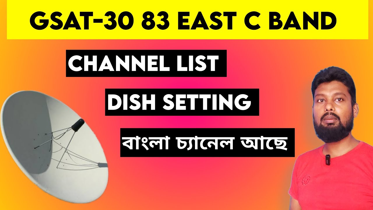 gsat 30 at 83 East c band channel list dish setting with 17k 5g lnb ...