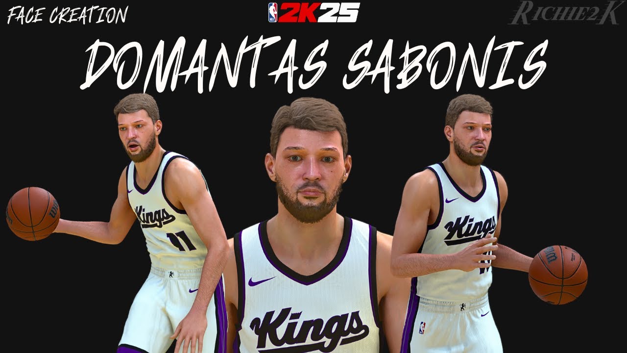 Domantas Sabonis Face Creation NBA 2K25 - YouTube