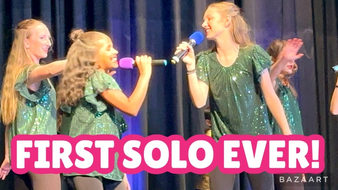 HER FIRST EVER SOLO EXPERIENCE ON A STAGE SINGING! - YouTube