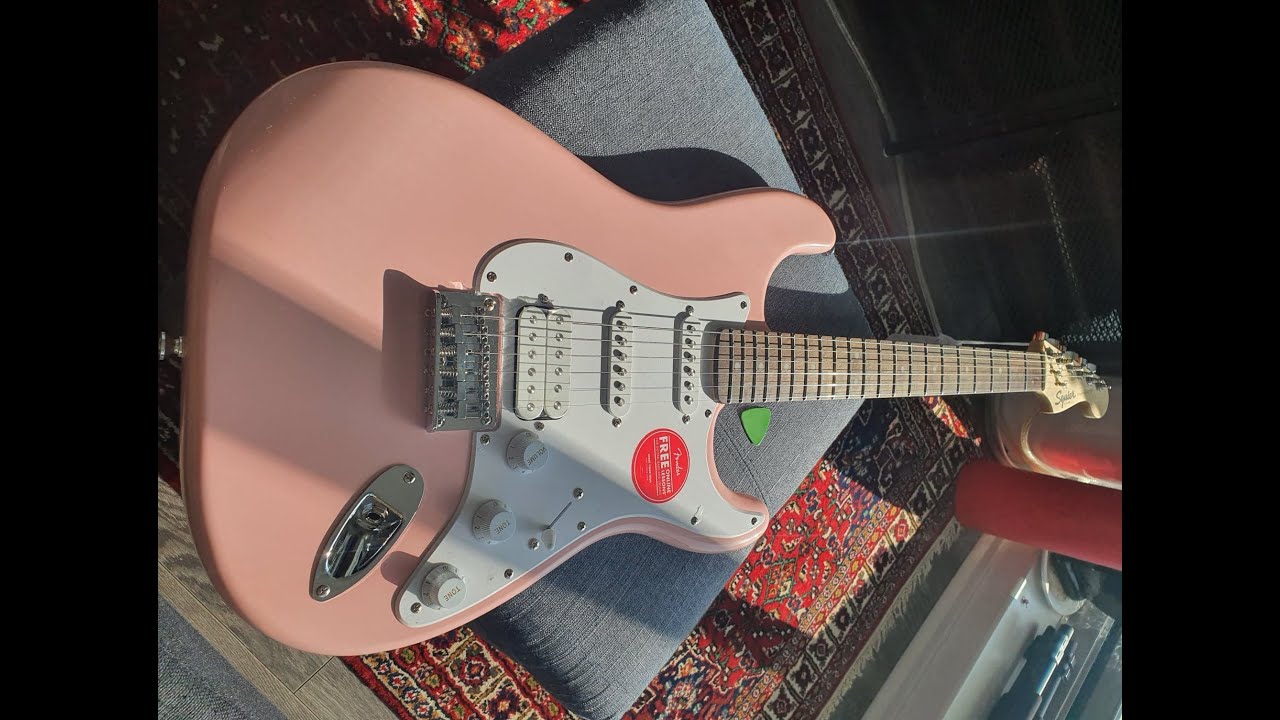 NGD | Squier Bullet Stratocaster HT HSS Shell Pink | First Impressions ...