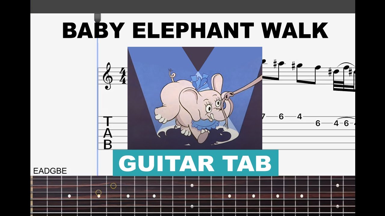Baby Elephant Walk - Fingerstyle Guitar Tab - YouTube