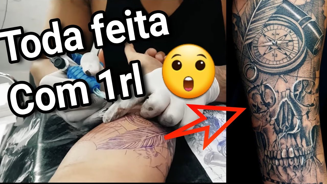 TATUANDO SÓ COM ROTATIVA E 1RL ! - YouTube